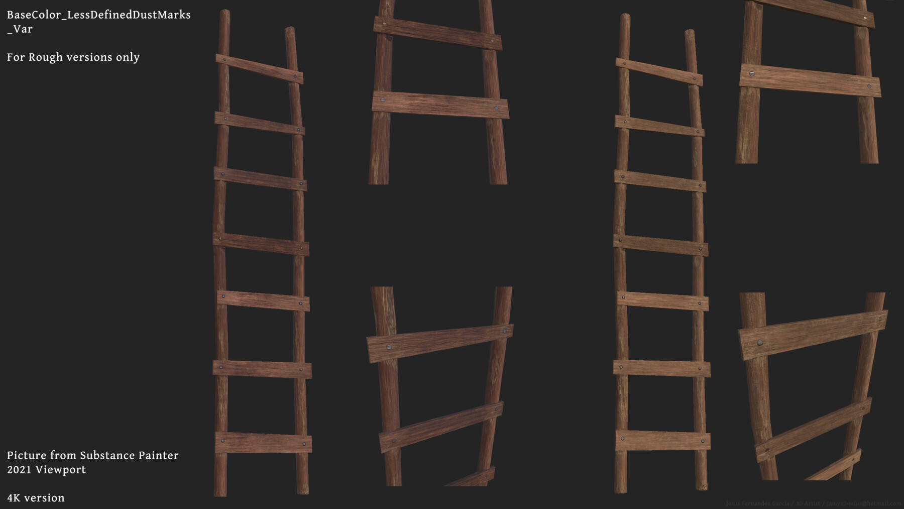 ArtStation - Wooden Ladder 2 and Variations | Game Assets