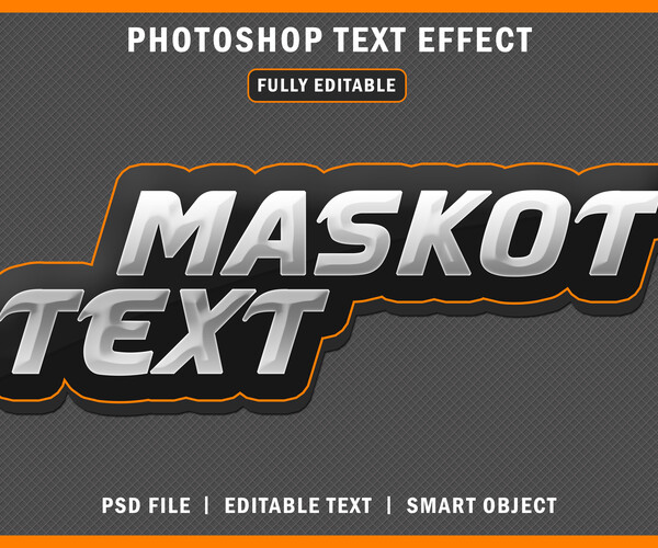 ArtStation - 3D Maskot Text. PSD fully editable text effect. Layer ...