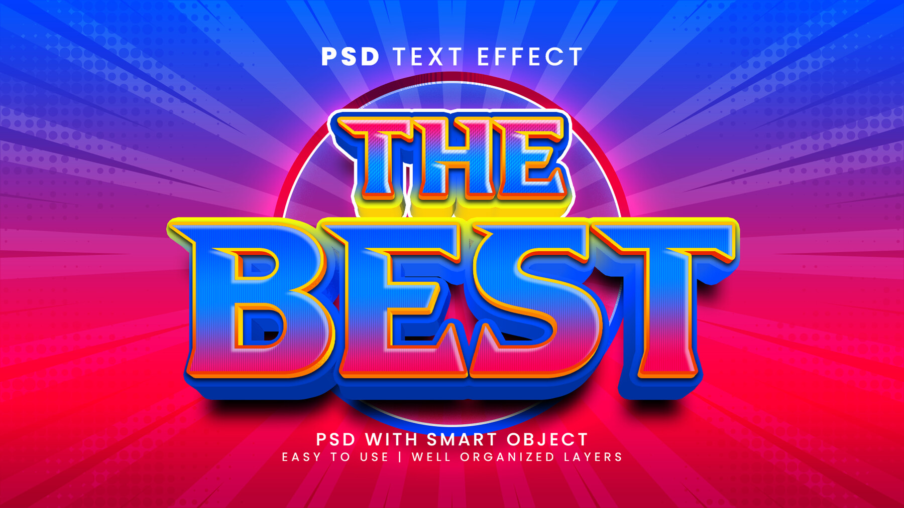 ArtStation - 3D The best. PSD fully editable text effect. Layer style ...