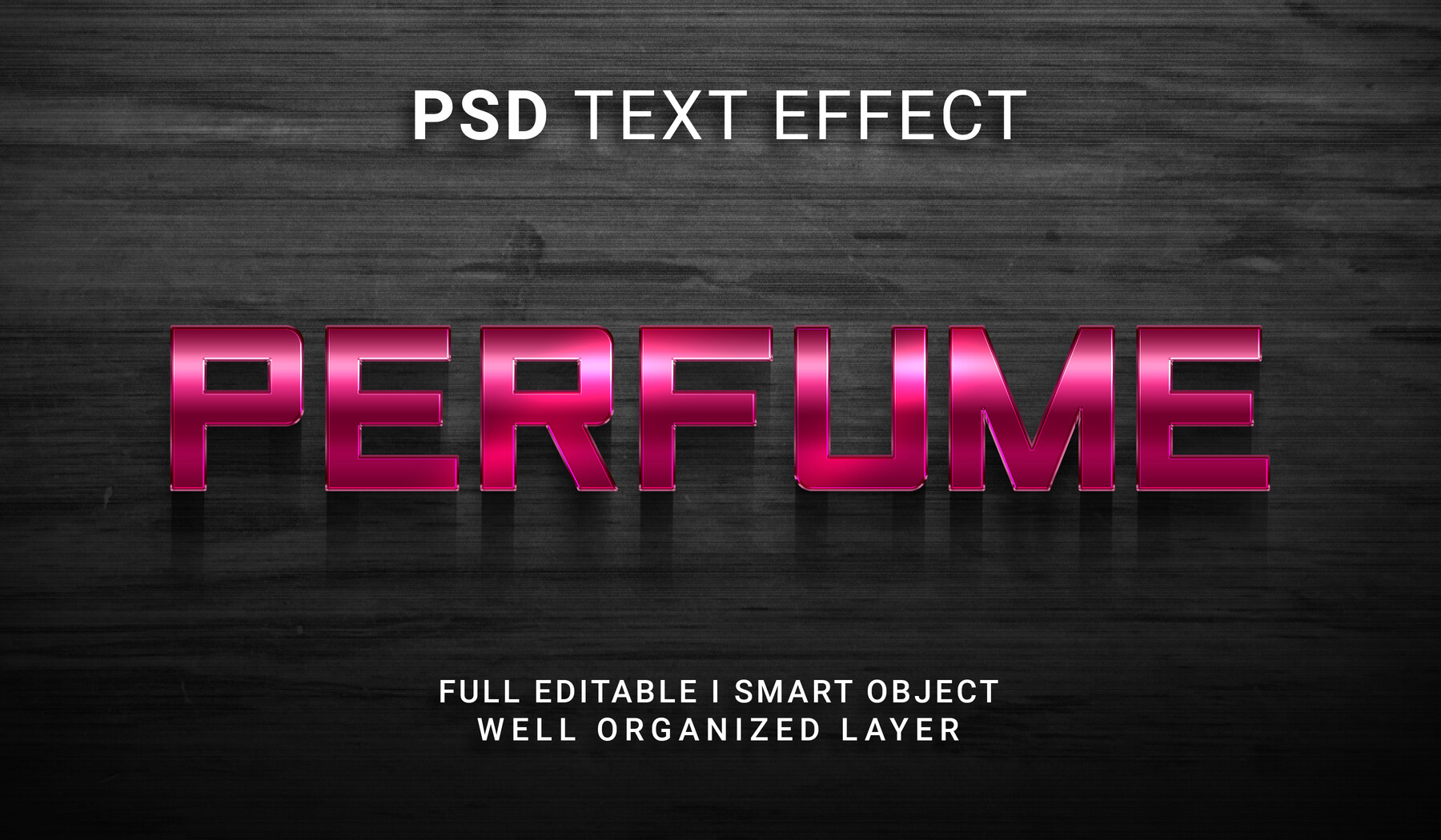 ArtStation - 3D Perfume PSD fully editable text effect. Layer style PSD ...