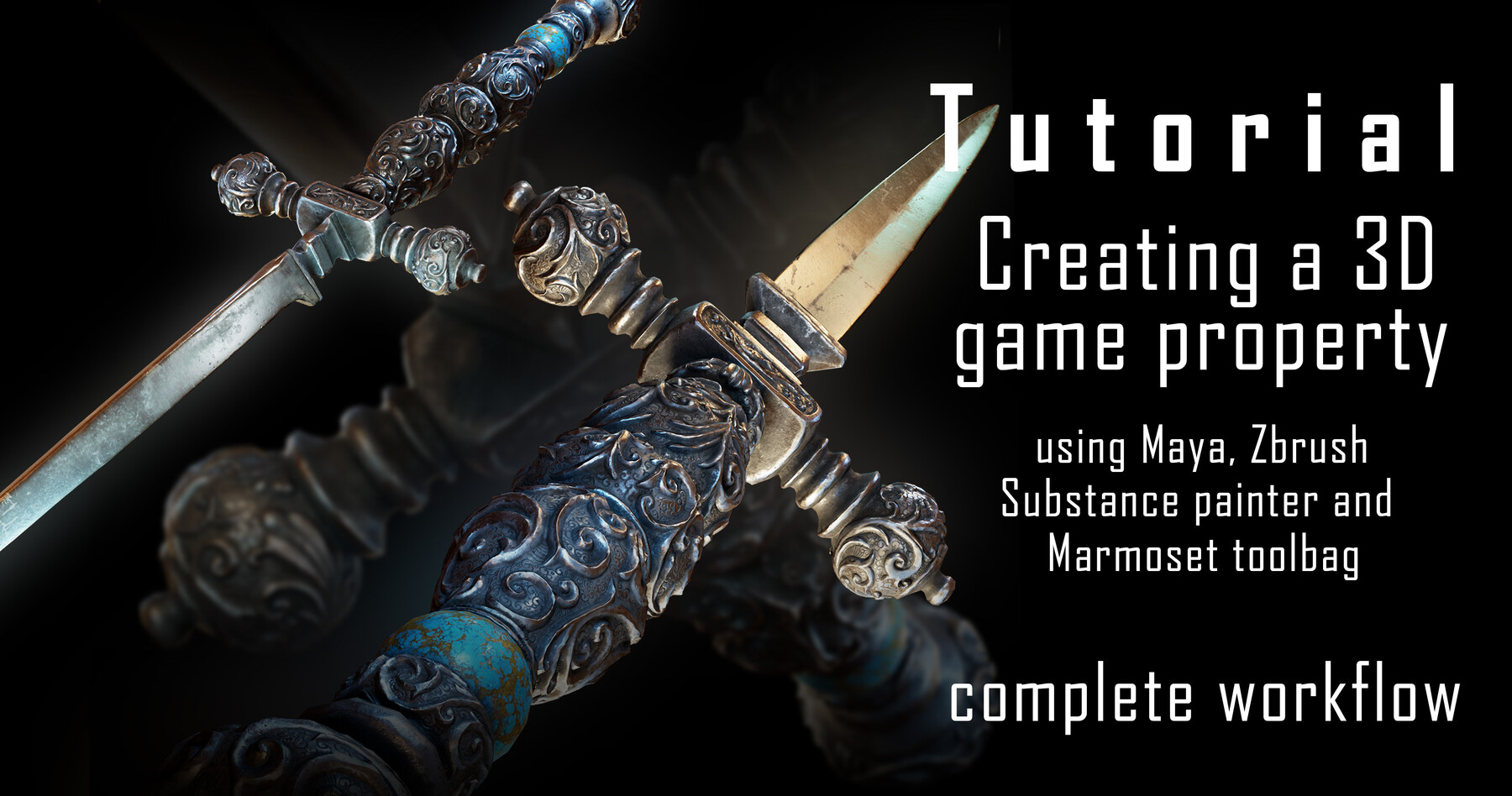 ArtStation - Tutorial - Creating and rendering a 3D game property using Maya, Zbrush, Substance ...