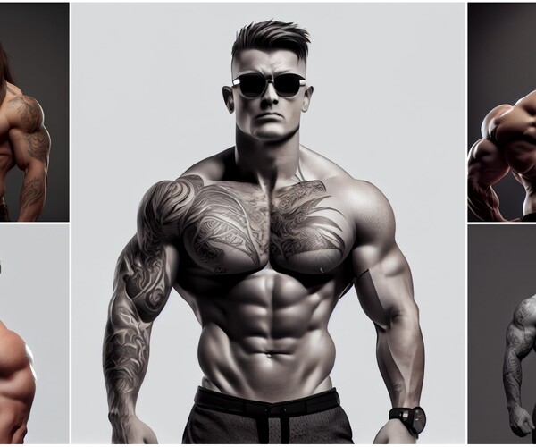 ArtStation - 200 Muscular Man | Artworks