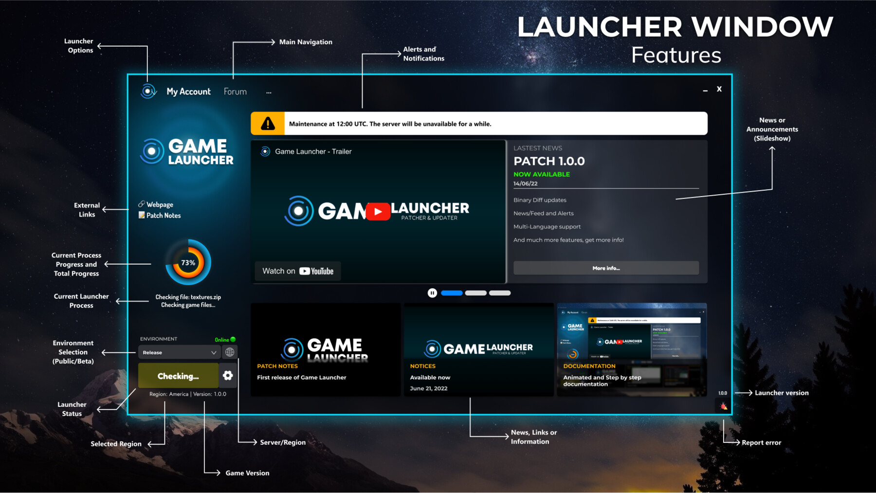 ArtStation - Game Launcher - Patcher & Updater | Resources