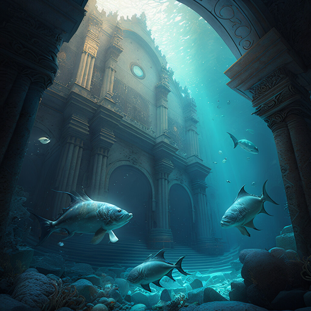 ArtStation - Submerged Atlantis: A City of Marble Beneath the Waves 10 ...
