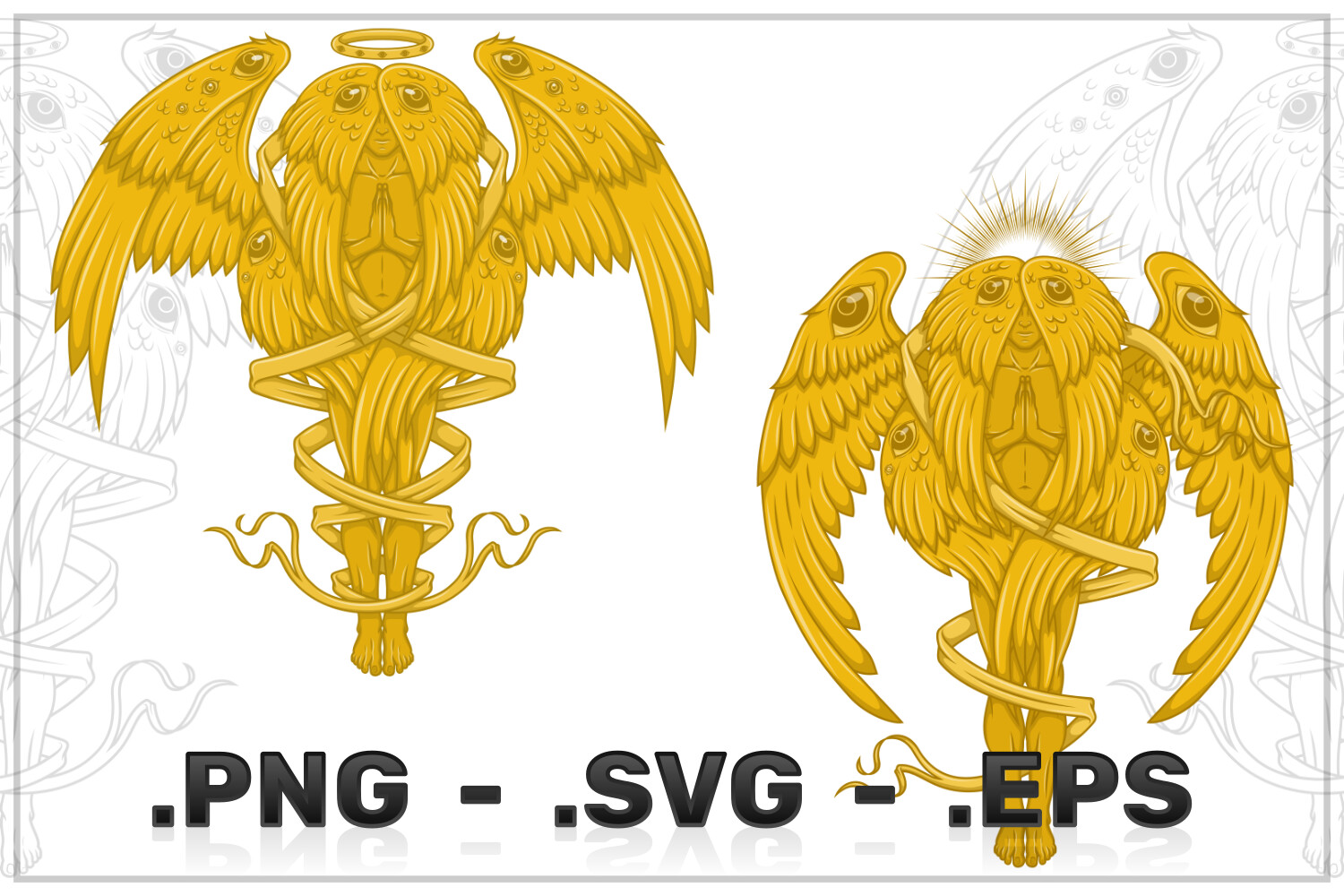 ArtStation - Vector design of praying angel | Artworks