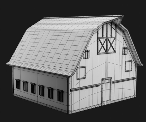ArtStation - BARN 3D Model | Resources