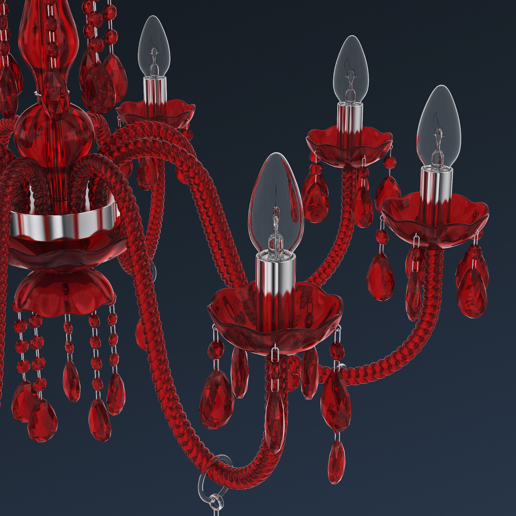ArtStation - Chandelier Masiero Milord 8 VV Red | Resources