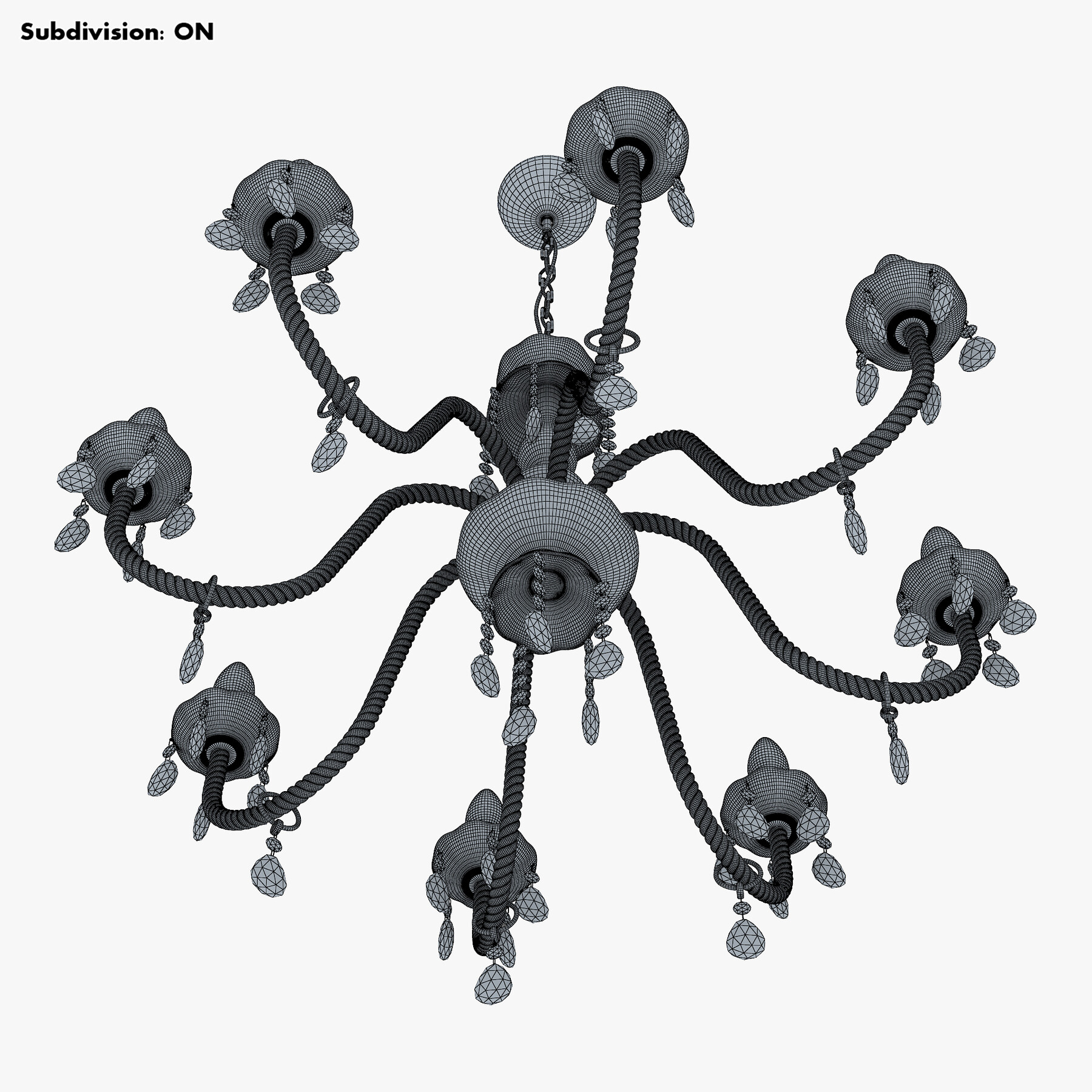ArtStation - Chandelier Masiero Milord 8 VV Red | Resources