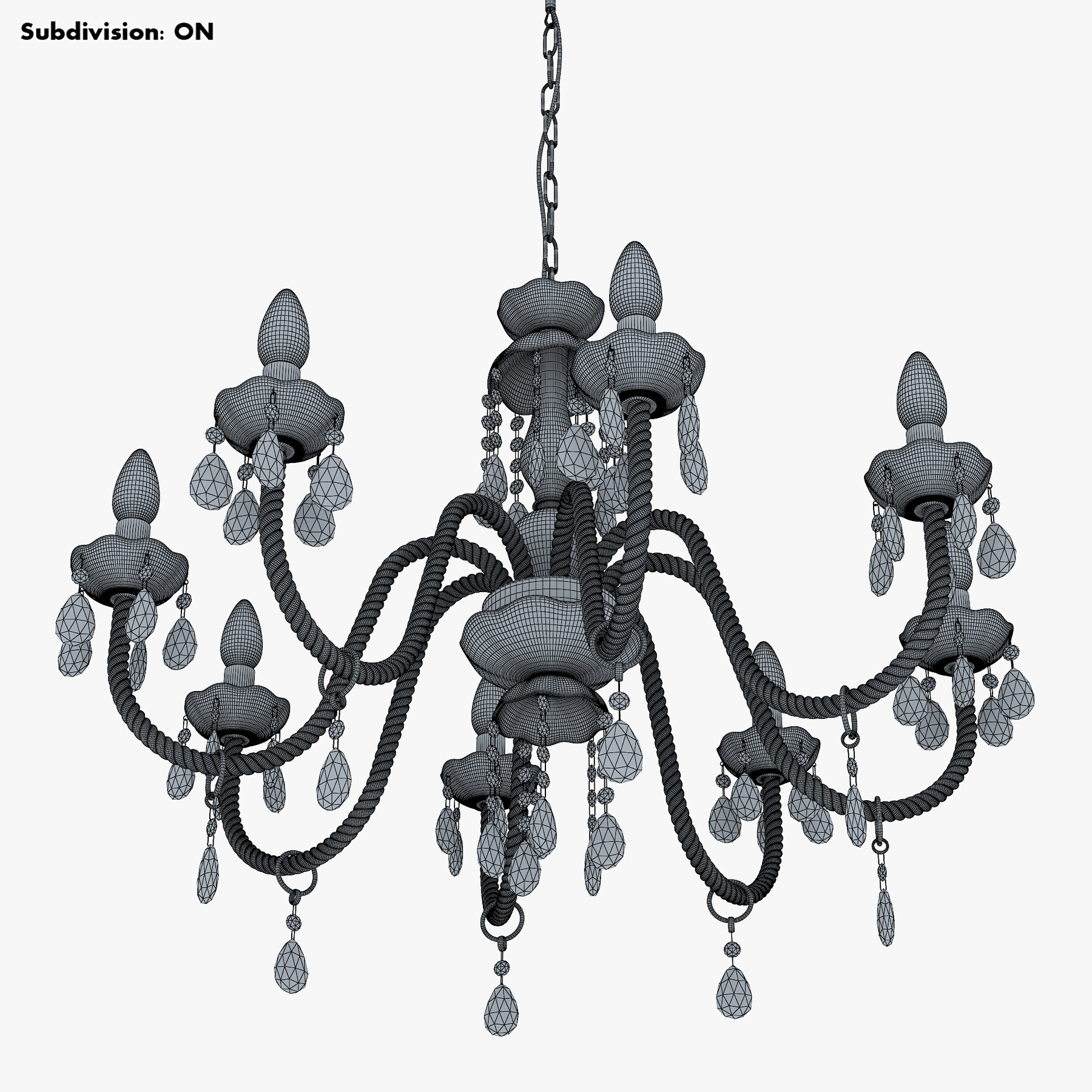 ArtStation - Chandelier Masiero Milord 8 VV Red | Resources