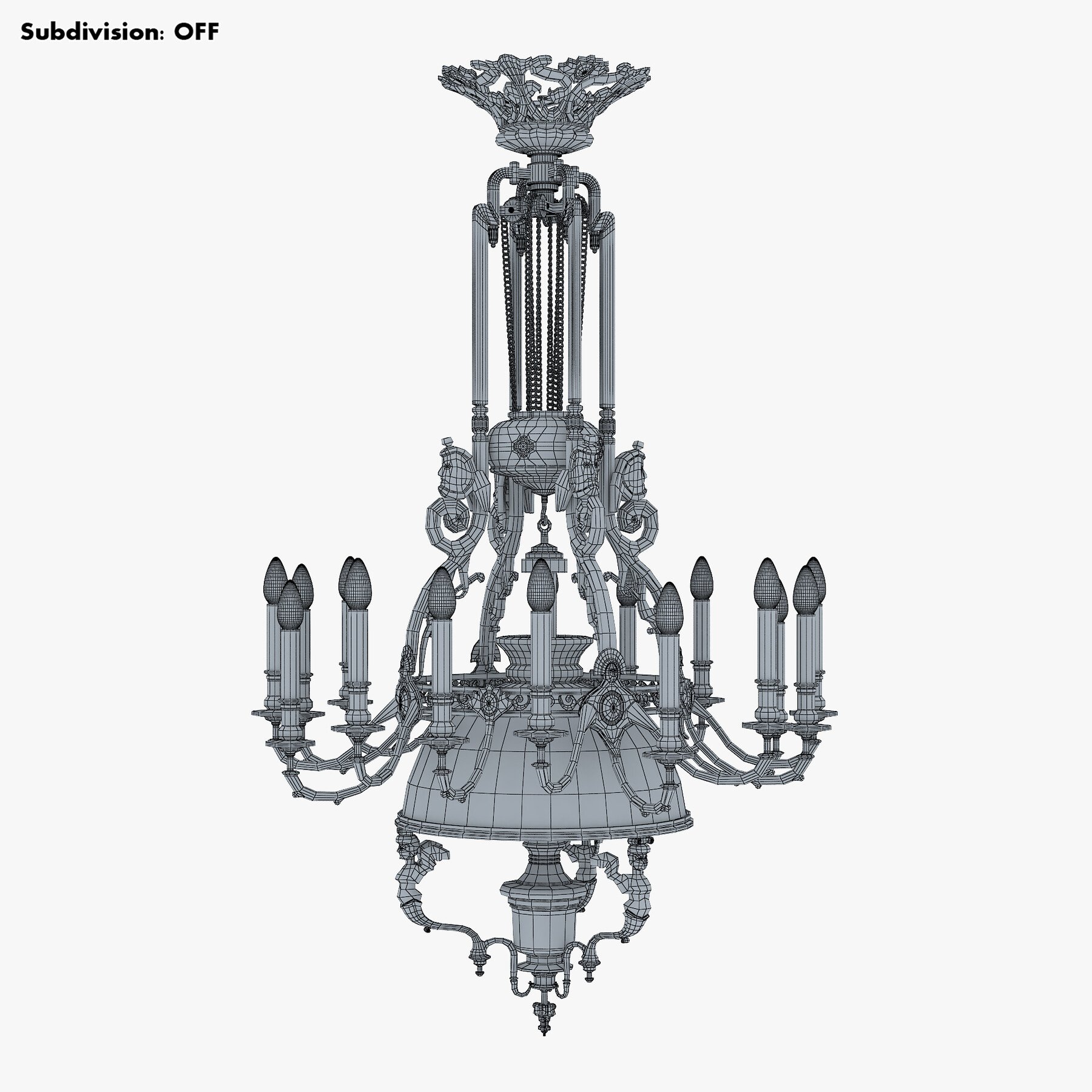 ArtStation - Chandelier Antique Rococo v 1 | Resources