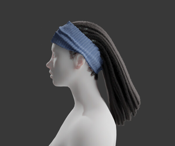 ArtStation - Dreadlocks Headband | Game Assets
