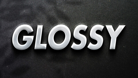 ArtStation - 3D Glossy. PSD fully editable text effect. Layer style PSD ...