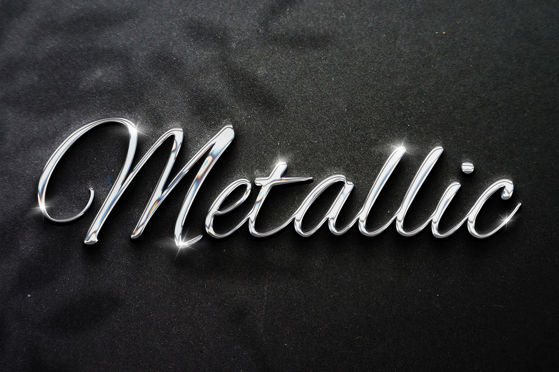 ArtStation - 3D Metallic. PSD fully editable text effect. Layer style ...