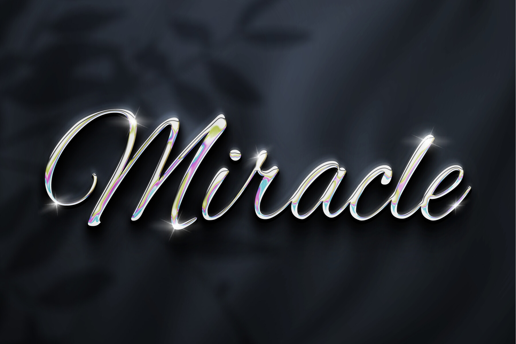 ArtStation - 3D Miracle. PSD fully editable text effect. Layer style ...