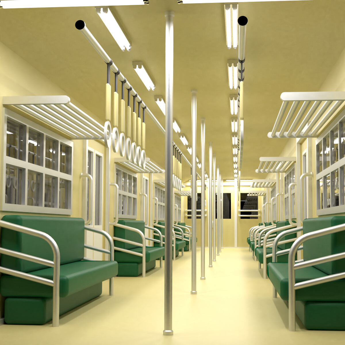 ArtStation - Cartoon Subway Metro Interior 3d model | Resources