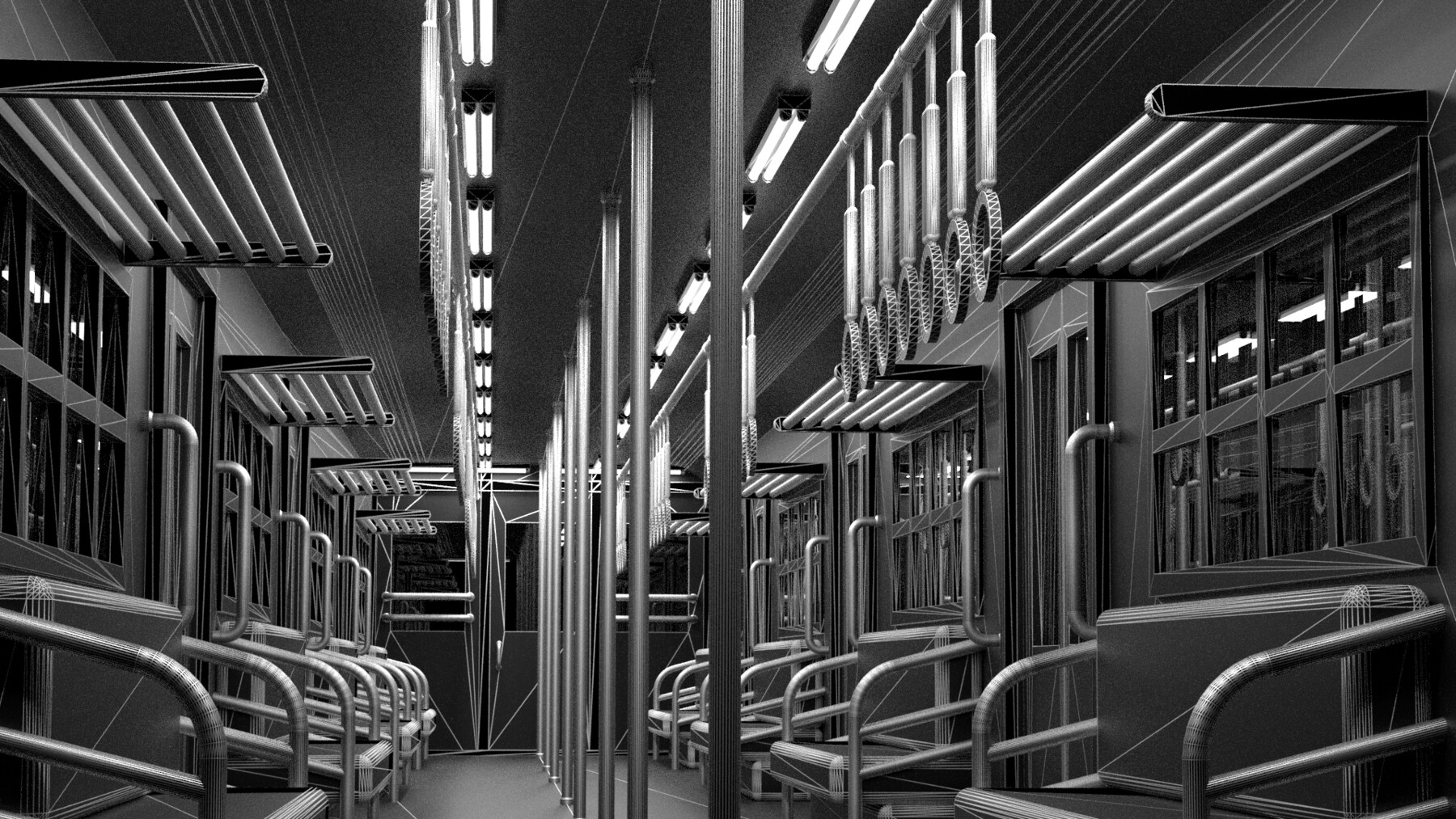 ArtStation - Cartoon Subway Metro Interior 3d model | Resources