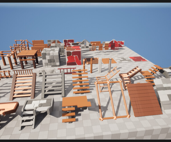 ArtStation - Mini Survival: Building Parts | Game Assets