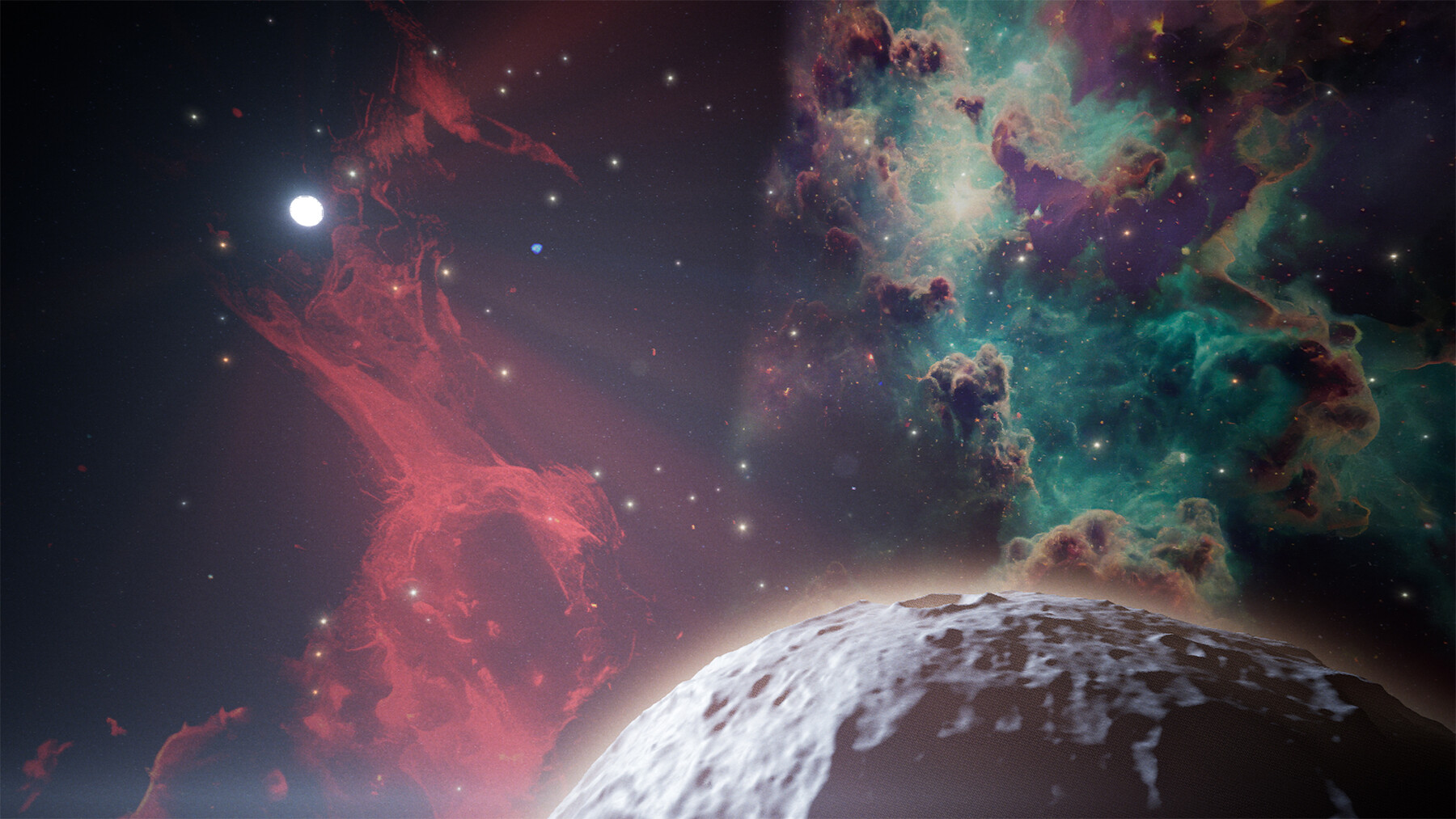 Artstation Abstract Nebula Skyboxes Volume 5 Unreal Engine Project