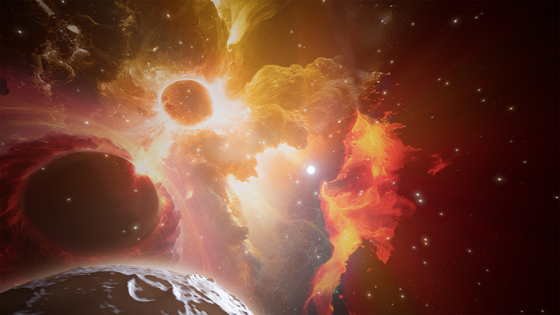 ArtStation - Abstract Nebula Skyboxes Volume 5 || Unreal Engine Project Included + Blackhole ...