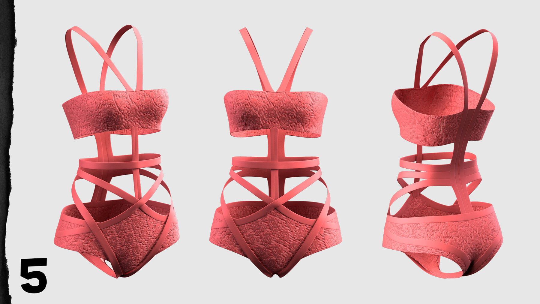 ArtStation - 6 One Piece Swimsuits and Bikinis | Resources