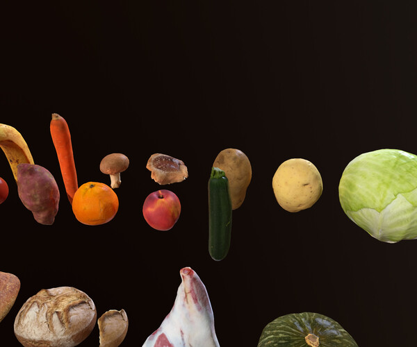 ArtStation - Food Scans 01 | Resources