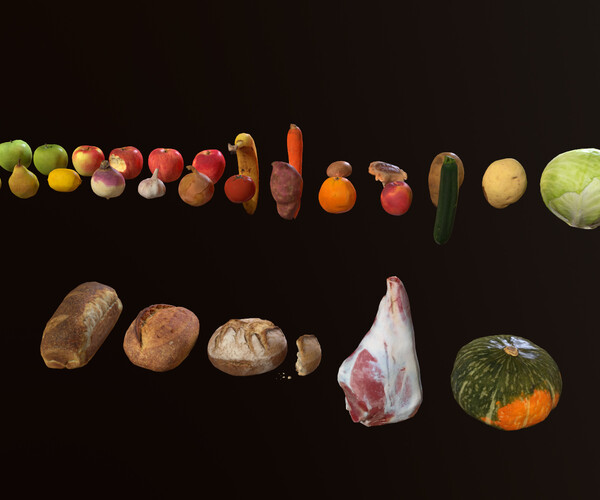 ArtStation - Food Scans 01 | Resources