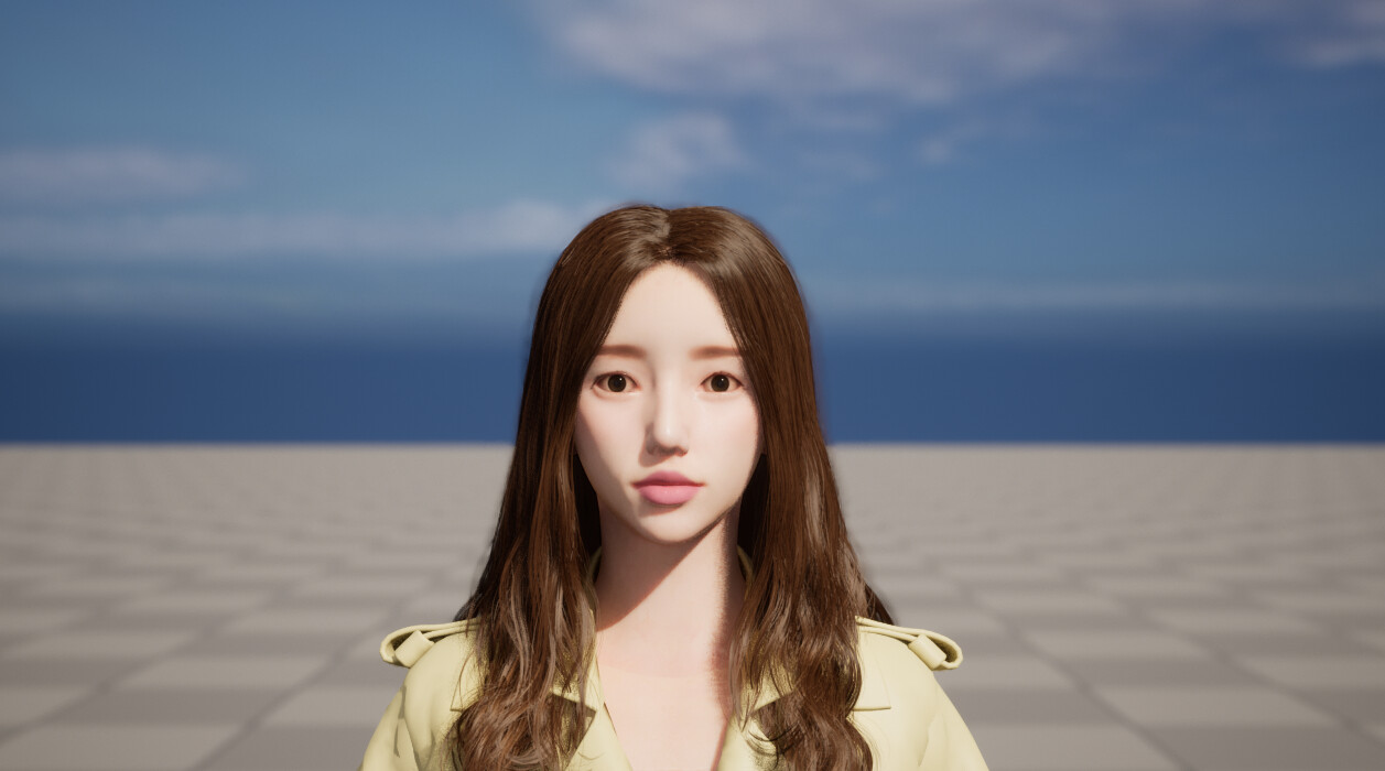 ArtStation - LuLu/Beautiful yellow curly hair/Face capture/Metahuman ...