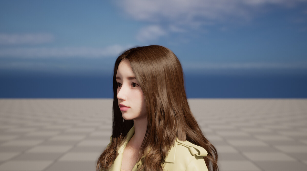 ArtStation - LuLu/Beautiful yellow curly hair/Face capture/Metahuman ...