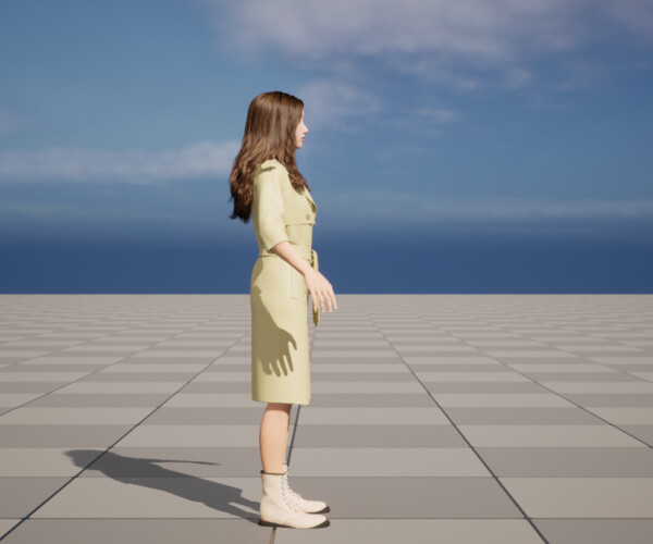 ArtStation - LuLu/Beautiful yellow curly hair/Face capture/Metahuman ...