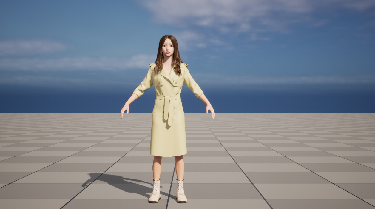 ArtStation - LuLu/Beautiful yellow curly hair/Face capture/Metahuman ...