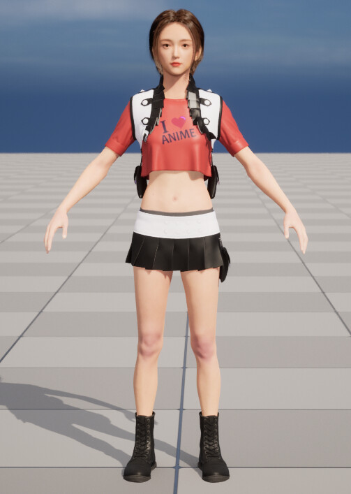 ArtStation - Chihuo/Cool short hair girl/Face capture/Metahuman//Unreal engine | Game Assets