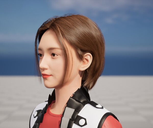 ArtStation - Chihuo/Cool short hair girl/Face capture/Metahuman//Unreal engine | Game Assets
