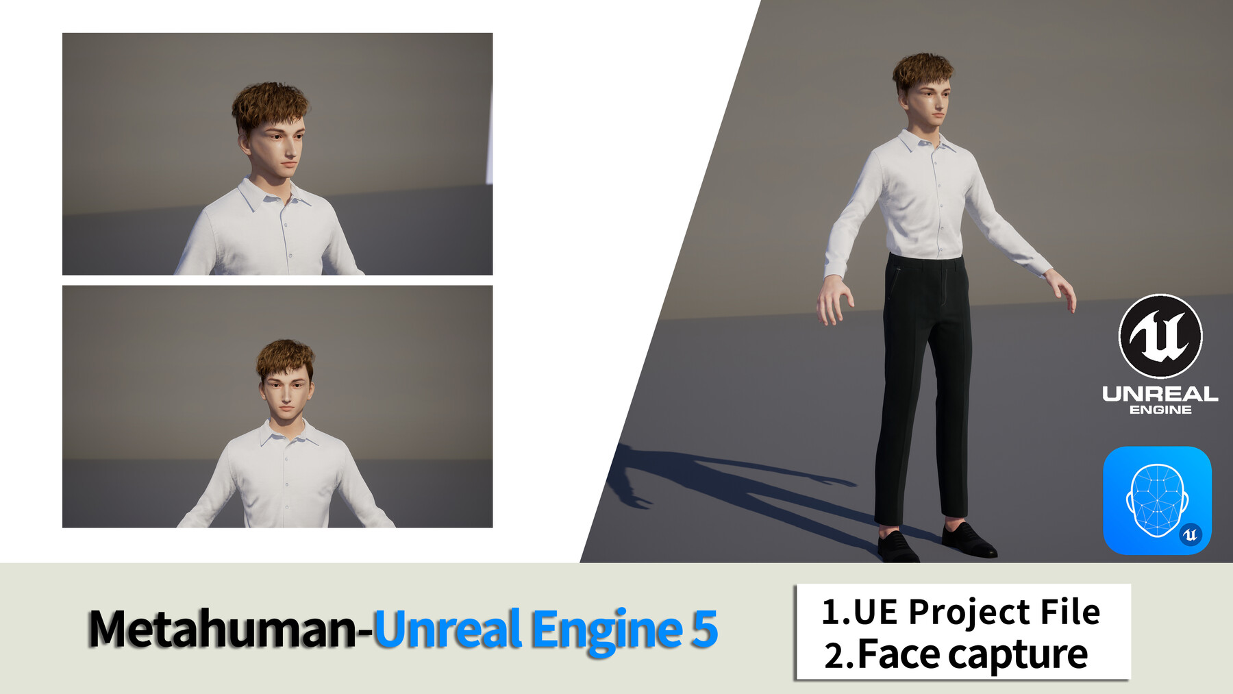 ArtStation - Suit men/Face capture/Metahuman//Unreal engine | Game Assets