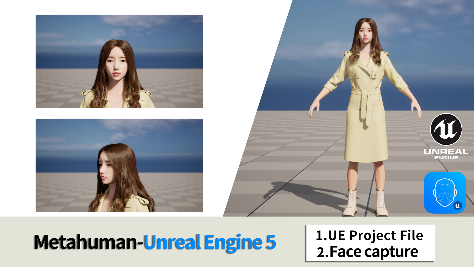 ArtStation - LuLu/Beautiful yellow curly hair/Face capture/Metahuman ...