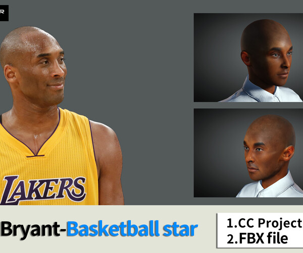 ArtStation - Kobe Bryant/Basketball star with blendshape and full cc3 ...