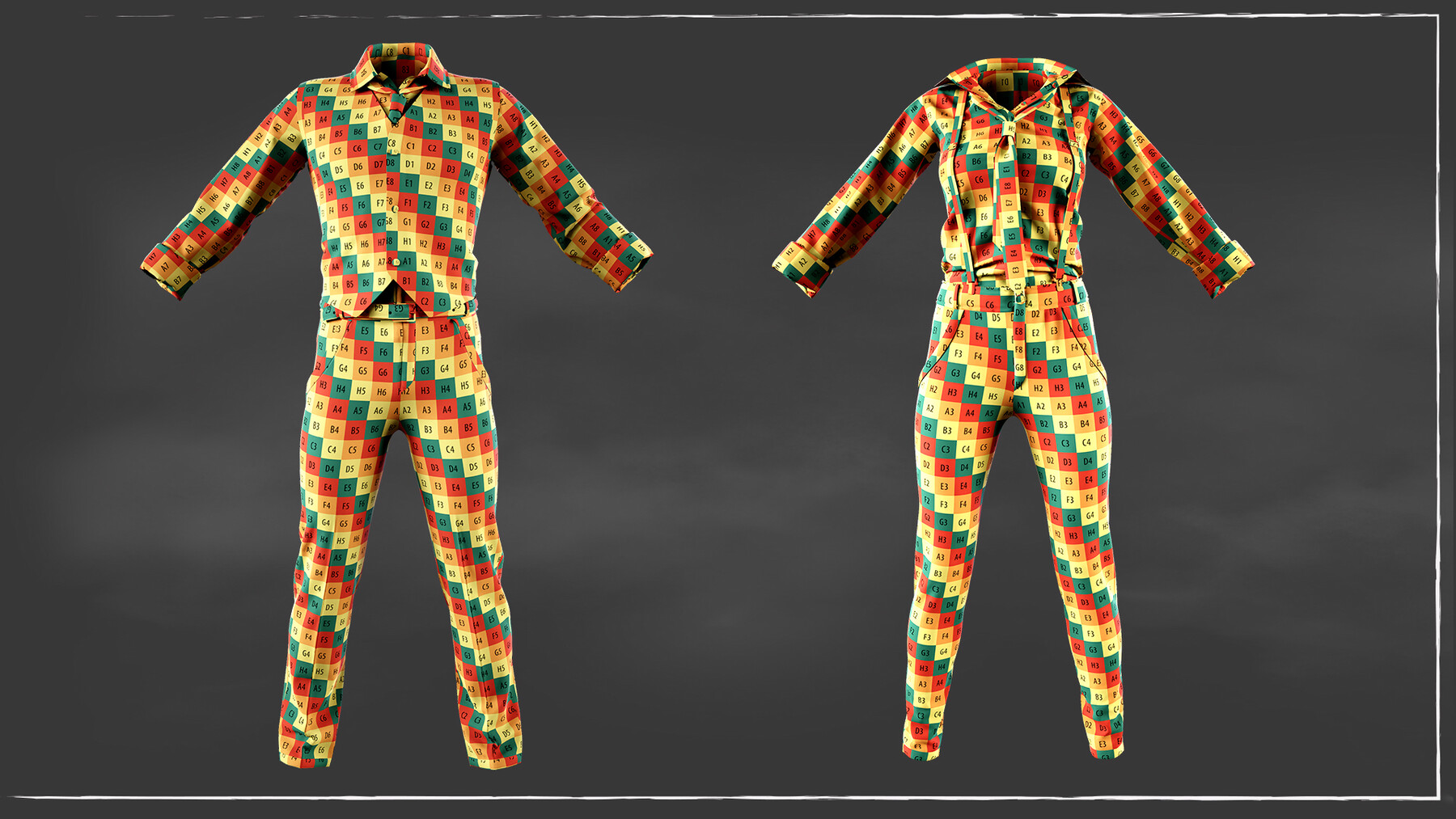 ArtStation - Men's and women's Outfit/Marvelous Designer / 4k Textures ...