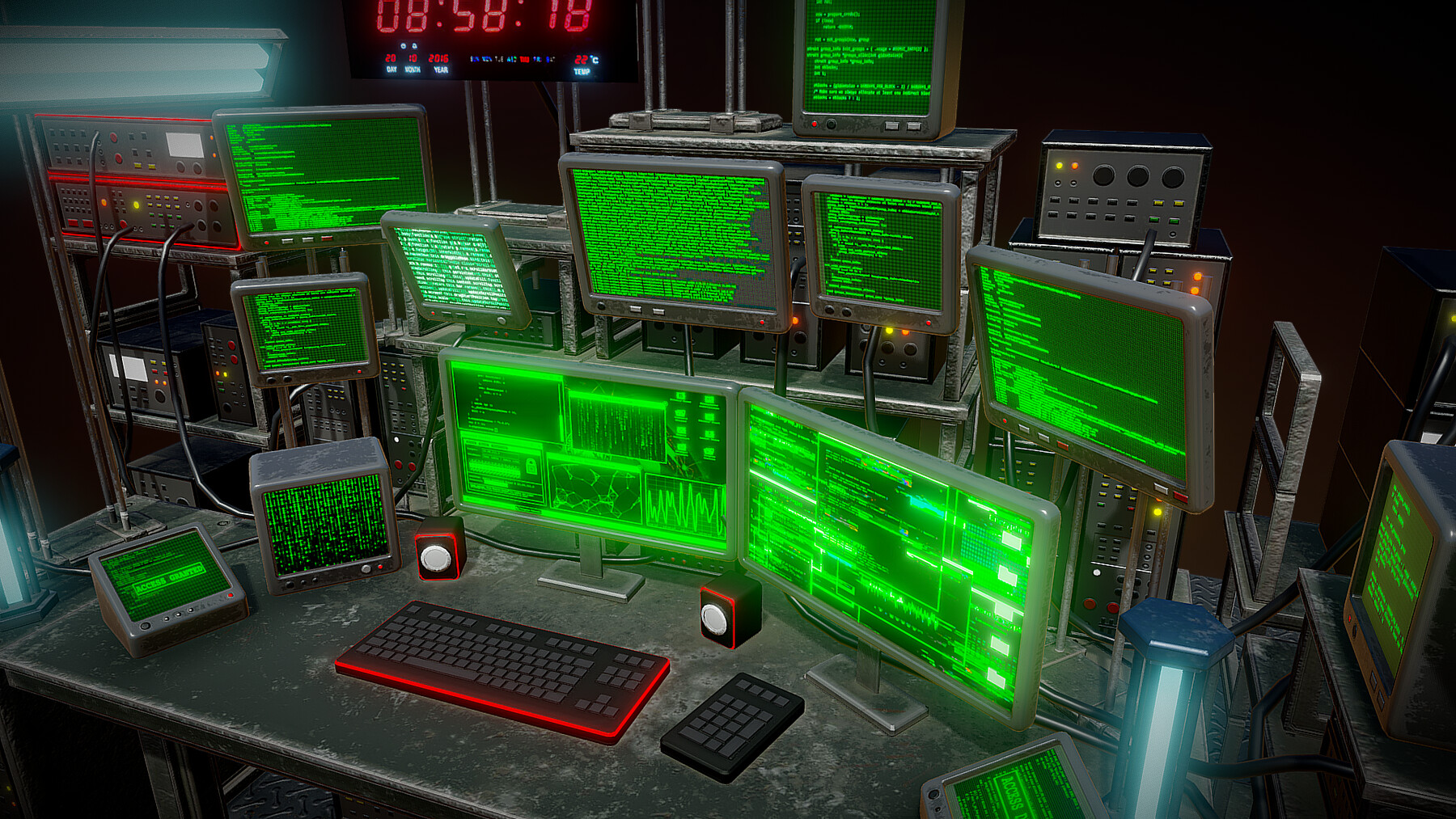 ArtStation - Retro Computer Workstation | Resources