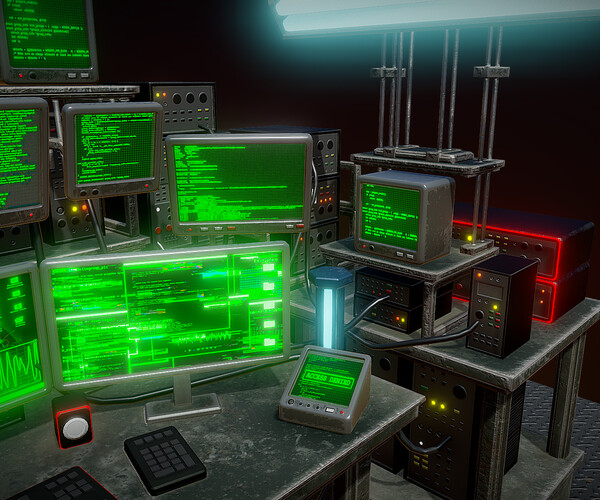 ArtStation - Retro Computer Workstation | Resources