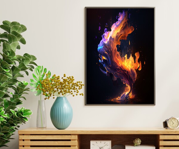 ArtStation - Dark Flame Abstract Art | Artworks