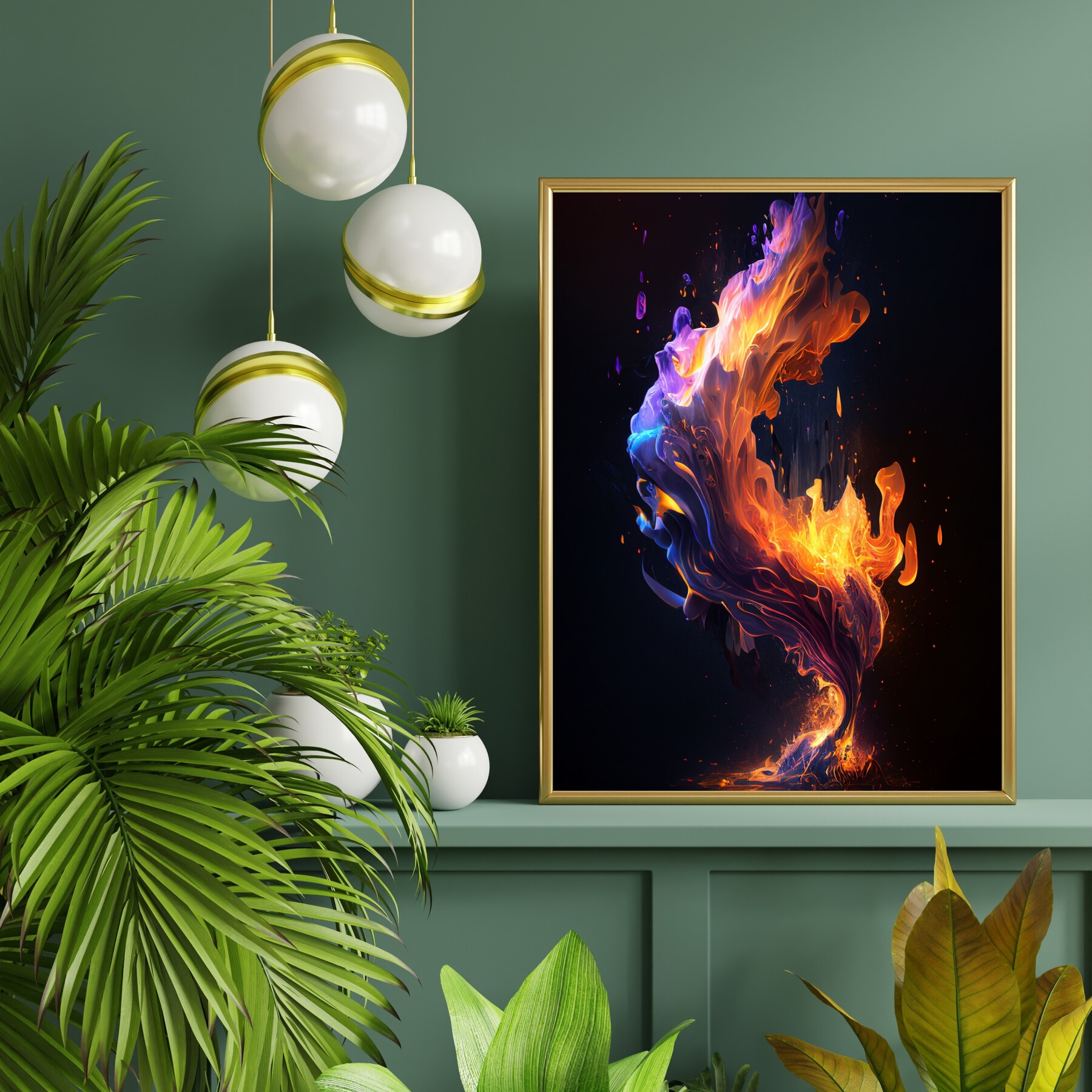 ArtStation - Dark Flame Abstract Art | Artworks