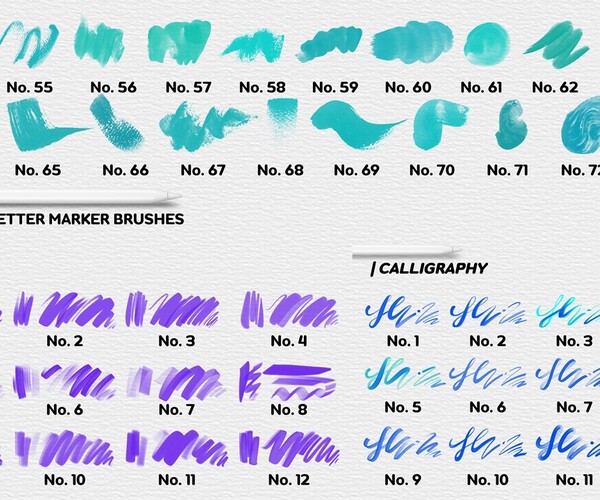ArtStation - Procreate Brush Megapack | 529 Digital Brushes | Brushes