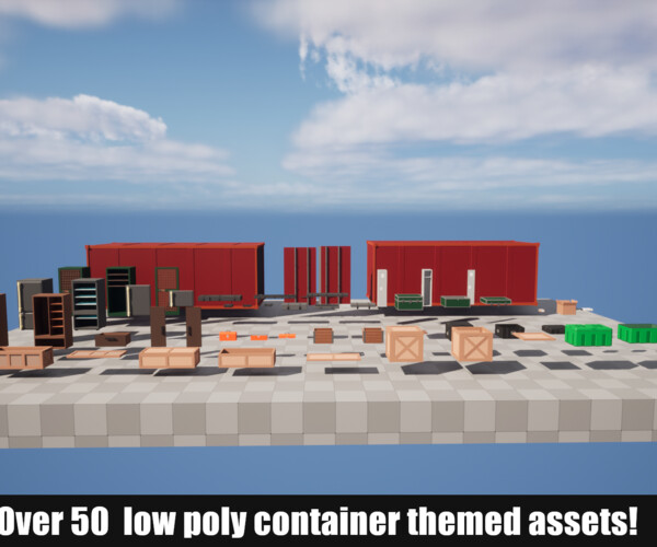 ArtStation - Mini Survival: Containers | Game Assets