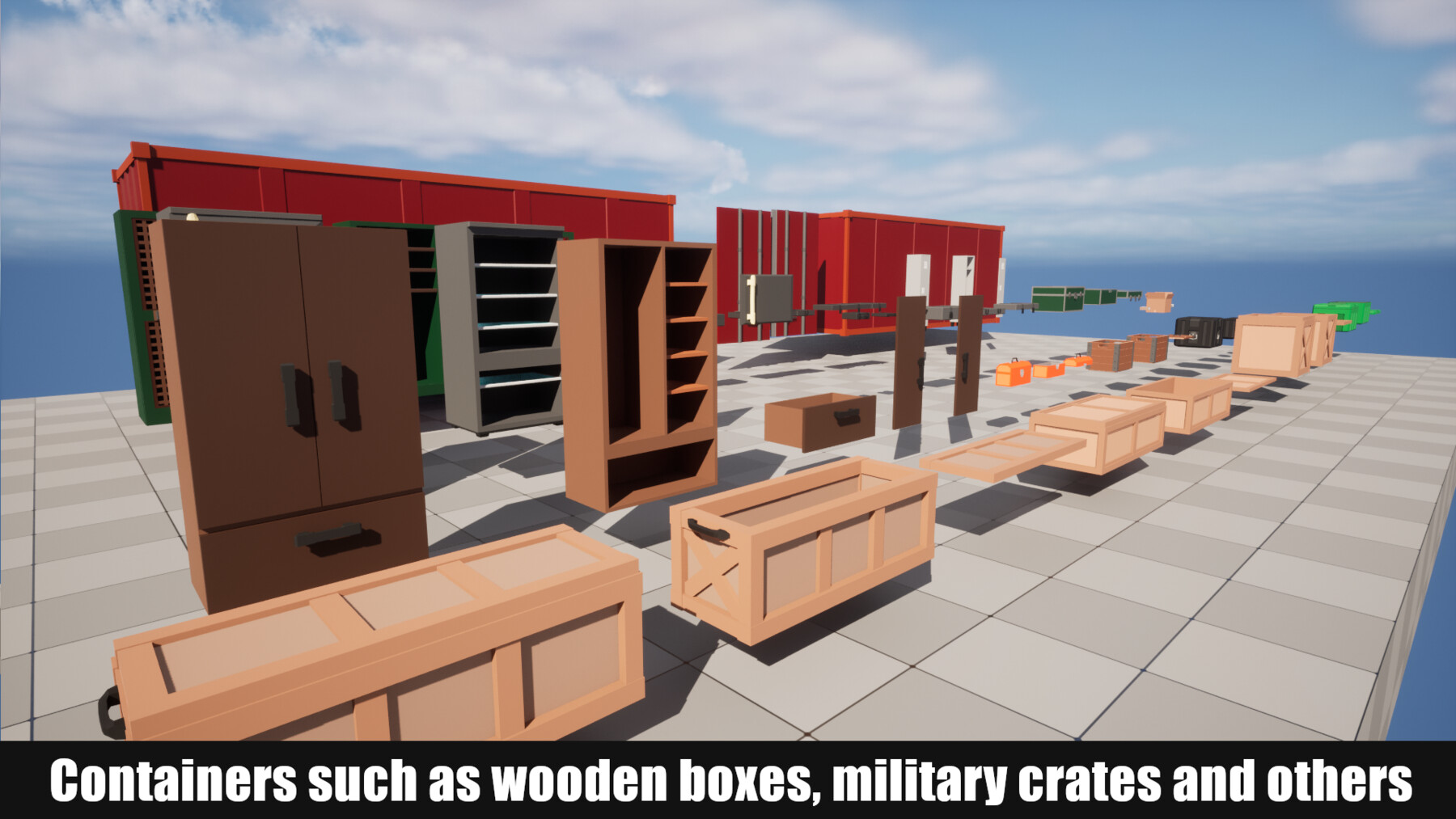 ArtStation - Mini Survival: Containers | Game Assets