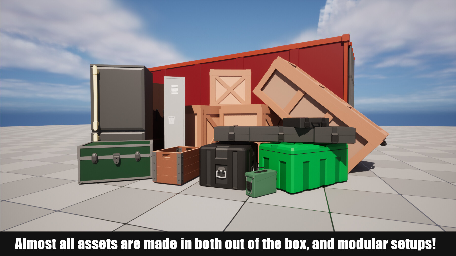 ArtStation - Mini Survival: Containers | Game Assets