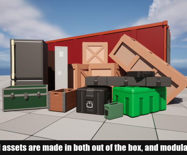 ArtStation - Mini Survival: Containers | Game Assets