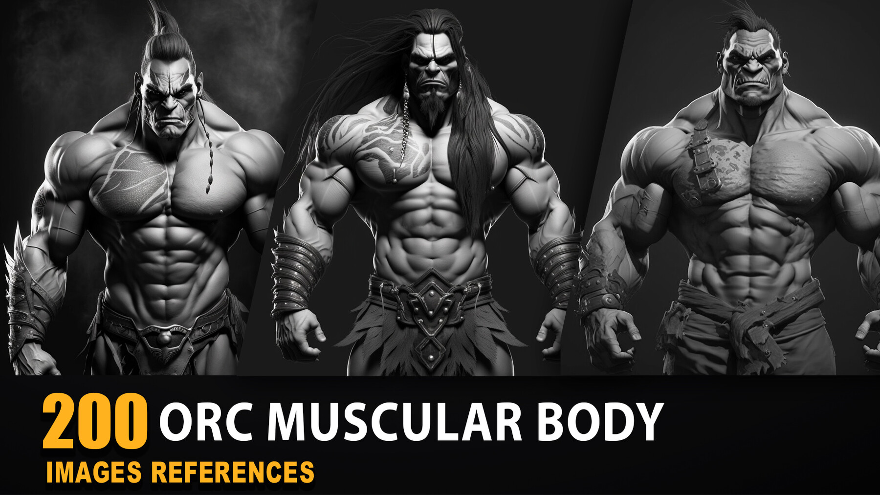 ArtStation - 200 Orc Muscular Body | Artworks