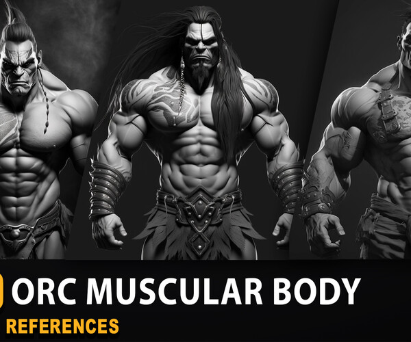 ArtStation - 200 Orc Muscular Body | Artworks