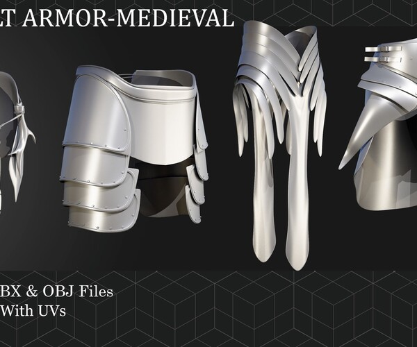ArtStation - 20+10 Belt Armor-Medieval Base Mesh ( NEW UPDATE ) | Game ...