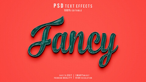 ArtStation - 3D Fancy. PSD fully editable text effect. Layer style PSD ...