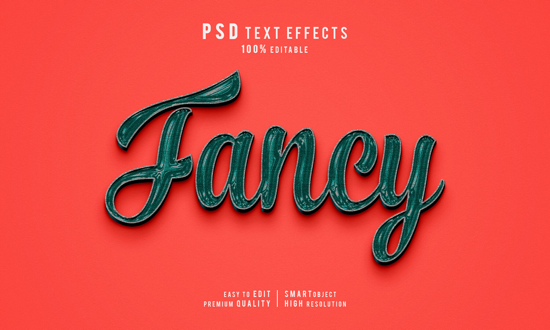ArtStation - 3D Fancy. PSD fully editable text effect. Layer style PSD ...